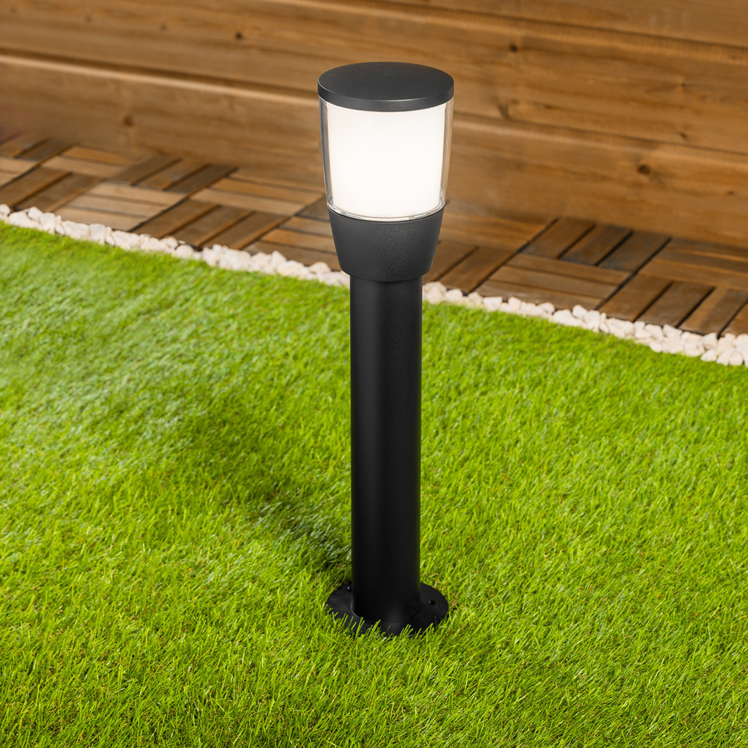 Toro Black 0.5m Outdoor Post Light