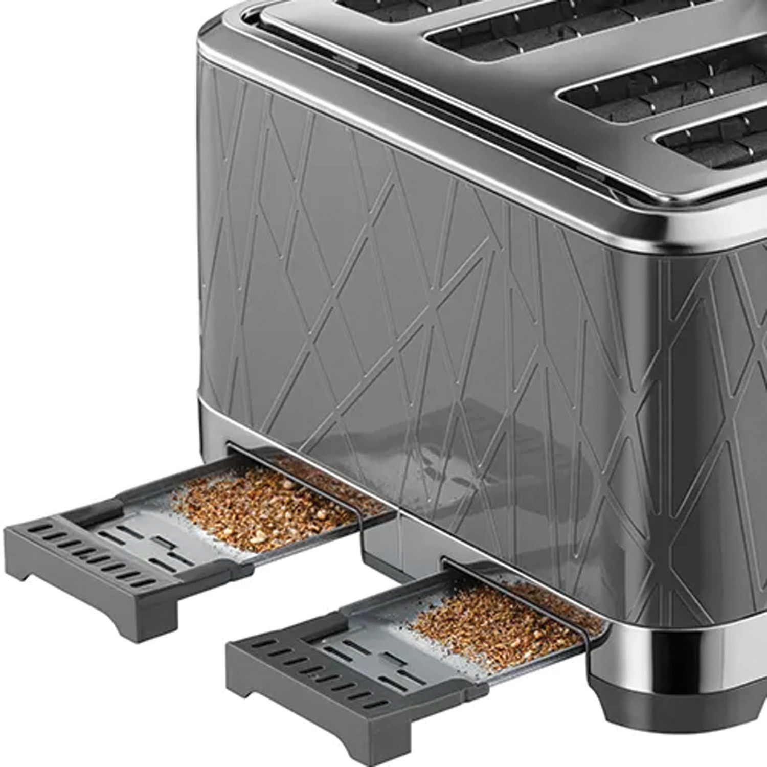 4 Slice Structure Toaster Grey