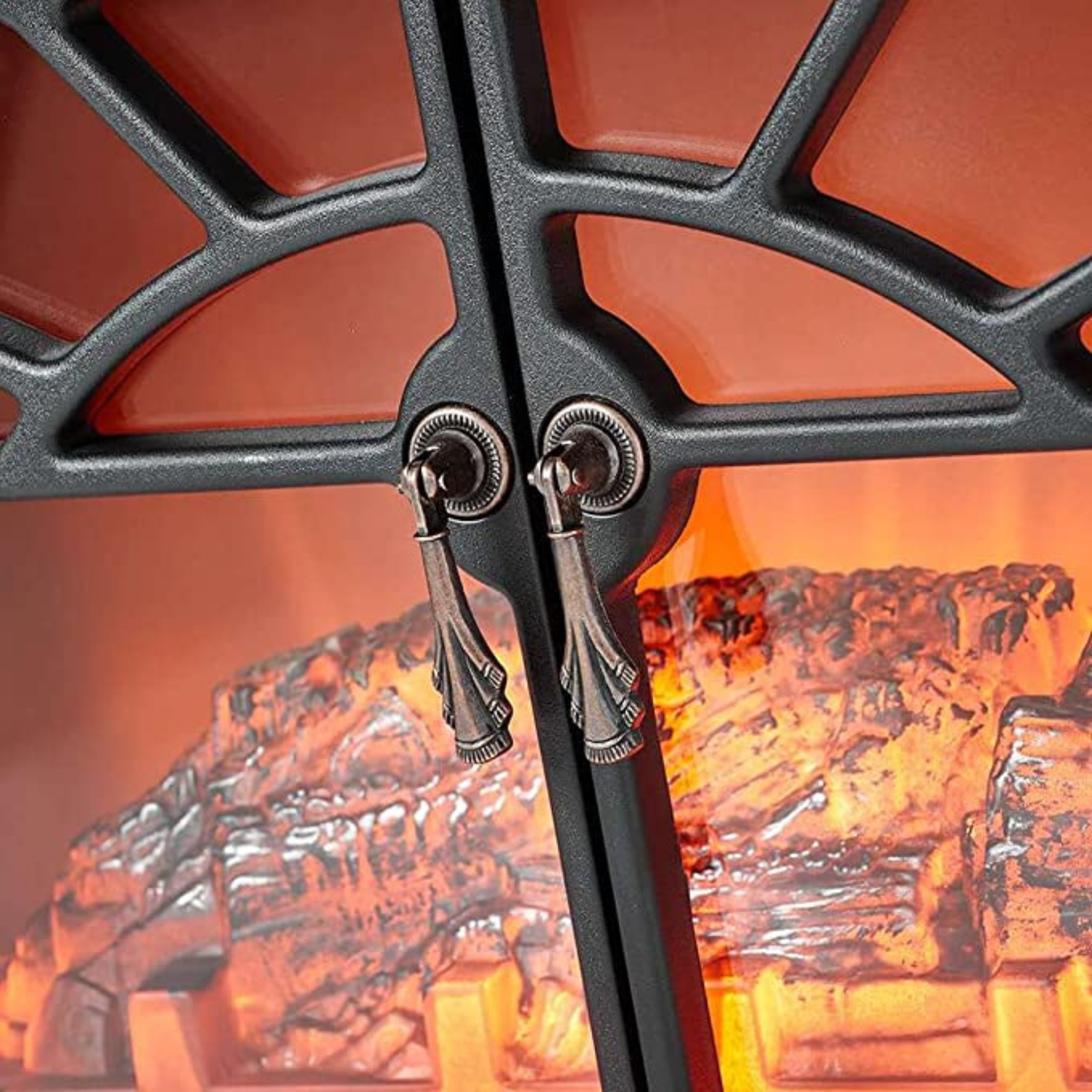 Mid Size Electric Stove Heater 1800W Double Door