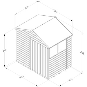 Beckwood 7x5 Apex Shed