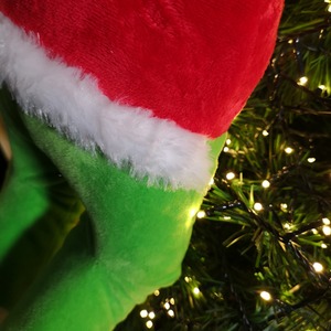 Door Hanging Laughing Elf Animated Christmas Decoration