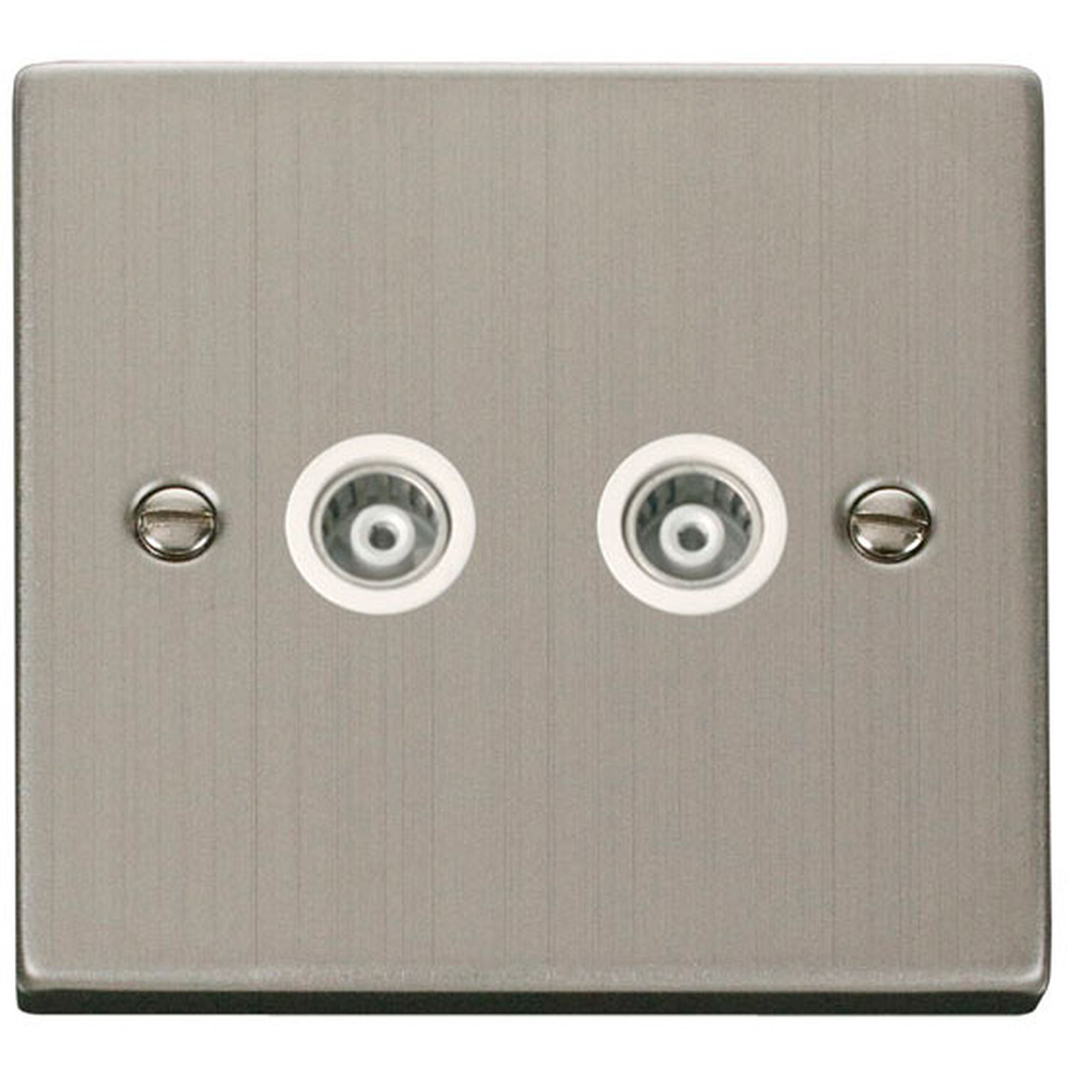 Stainless Steel Twin Isolated Coaxial Socket