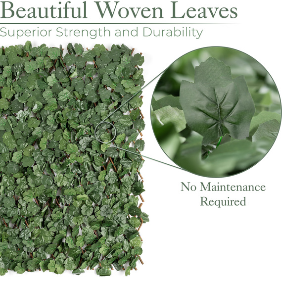 Artificial Expanding Screen with Two Tone Leaf