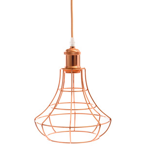 Essentials Vinted Wired Lamp Shade - Rose Copper