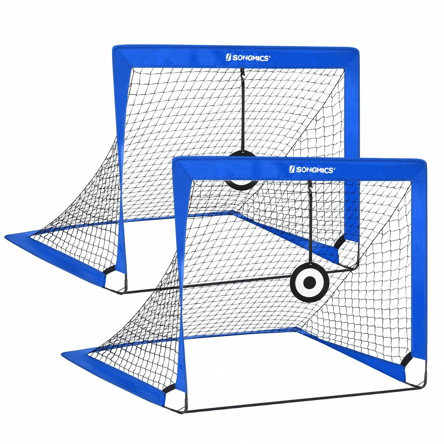 SONGMICS Portable Football Goal Set with Targets