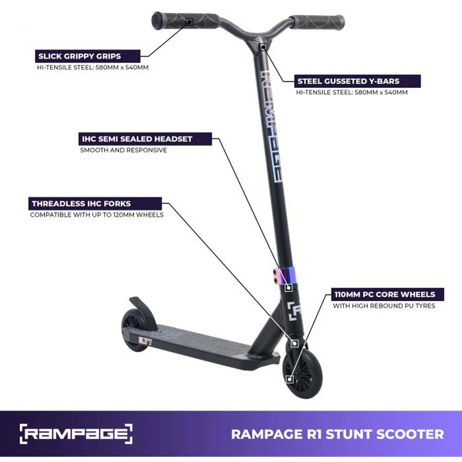 Razor Scooter Threadless Forks