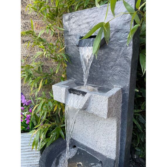 2 Fall Cascade Mains Powered Water Feature