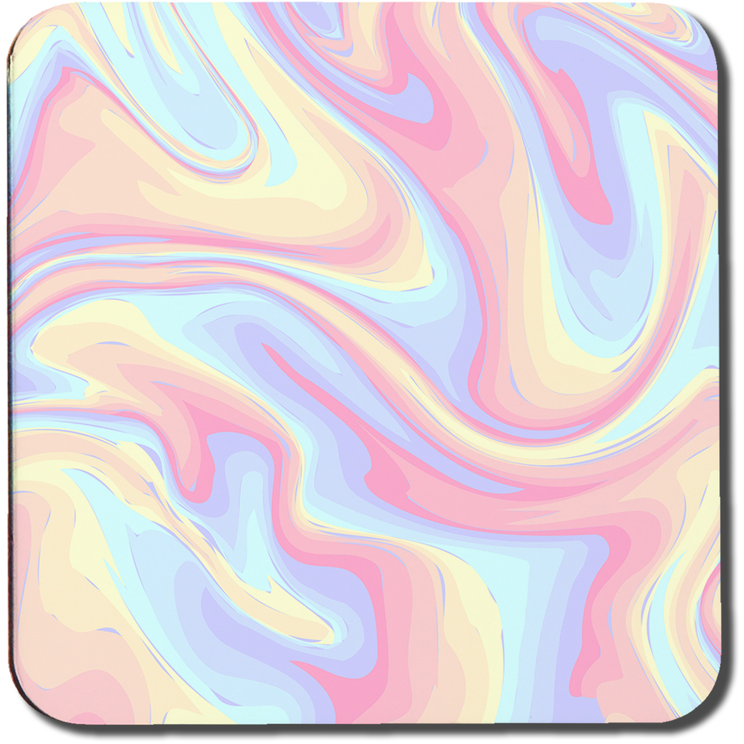 Colorful Marble Coaster