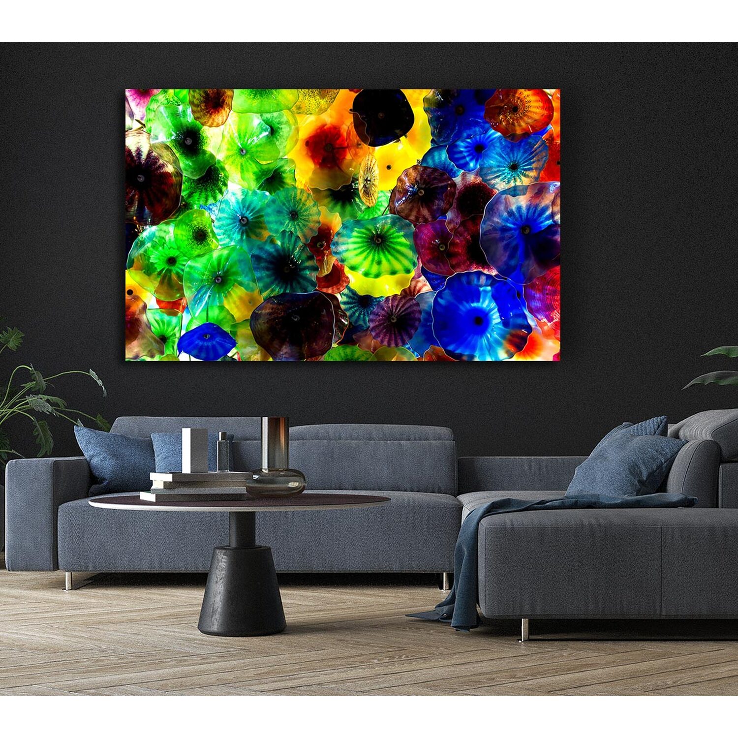 Rainbow Glass Canvas Print Wall Art