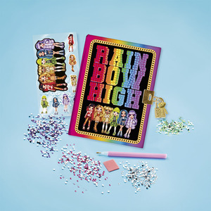 Rainbow High Secret Diary with Lock and Diamond Paint