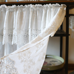 Double Lace Half Curtain
