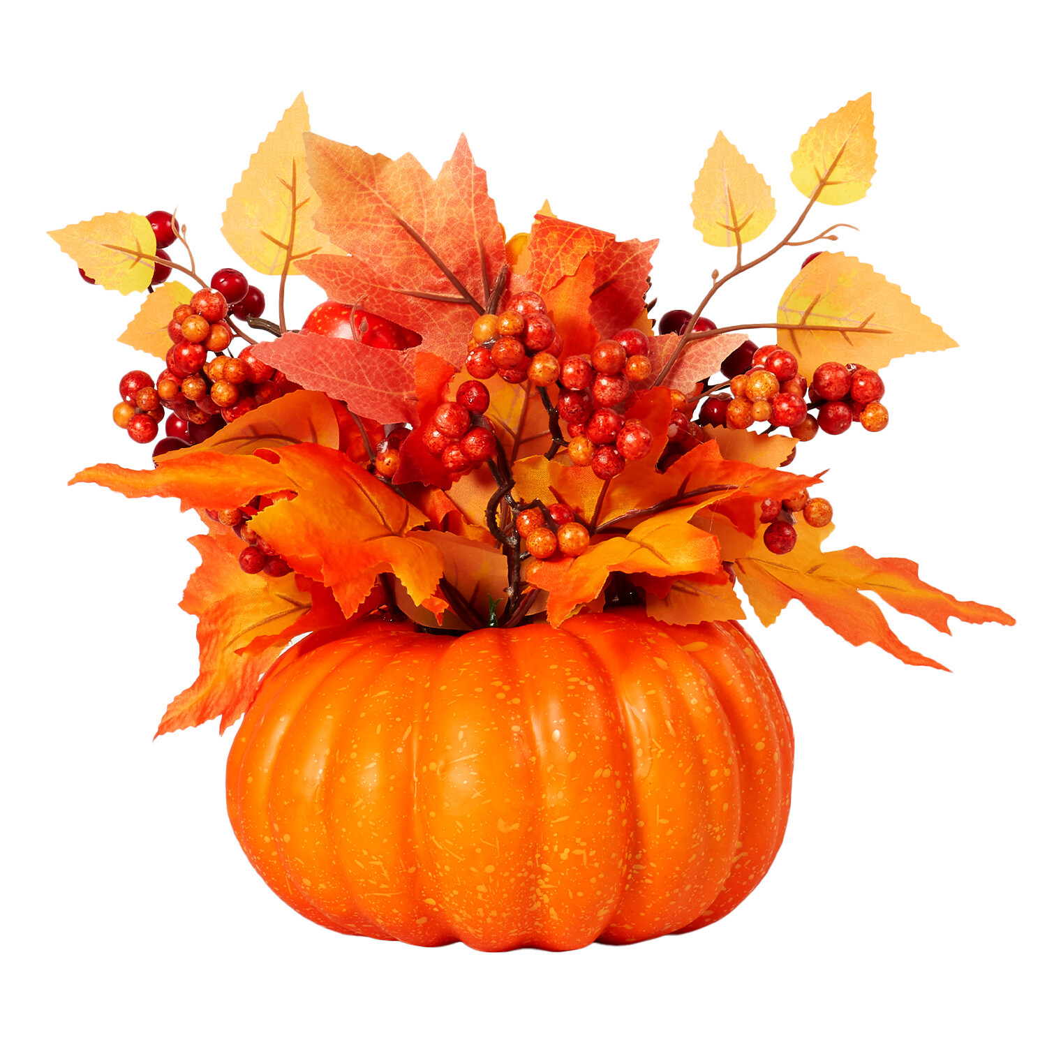 Autumnal Floral Pumpkin