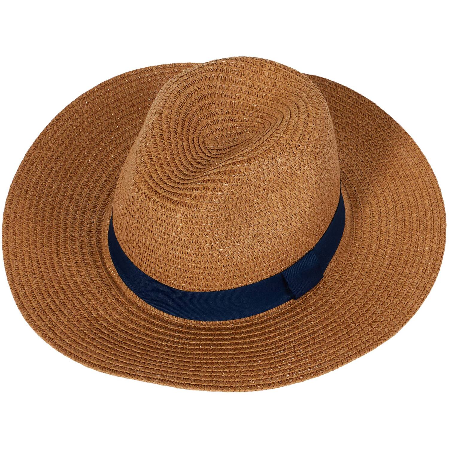 Mens Navy Blue Band Trilby