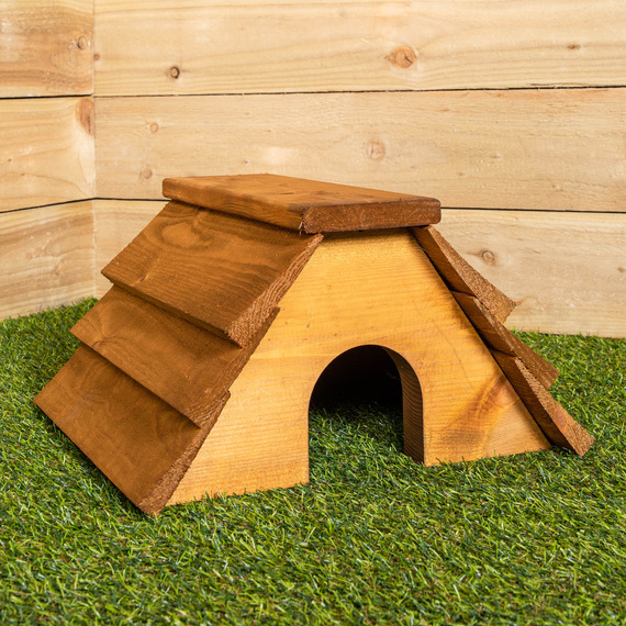 Rustic Wooden Hedgehog House Habitat