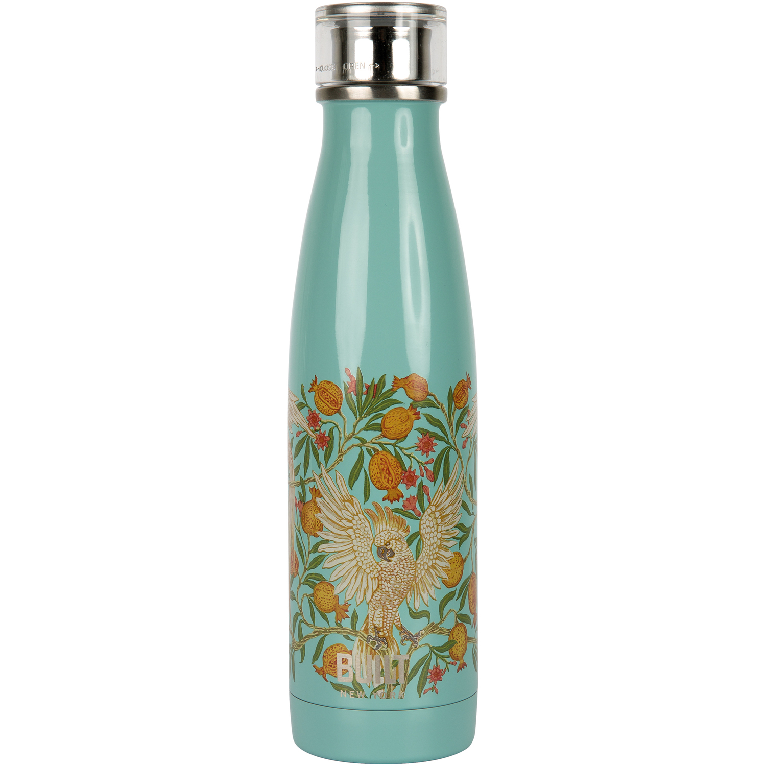 Built VA 500ml Double Walled Stainless Steel Water Bottle Cockatoo