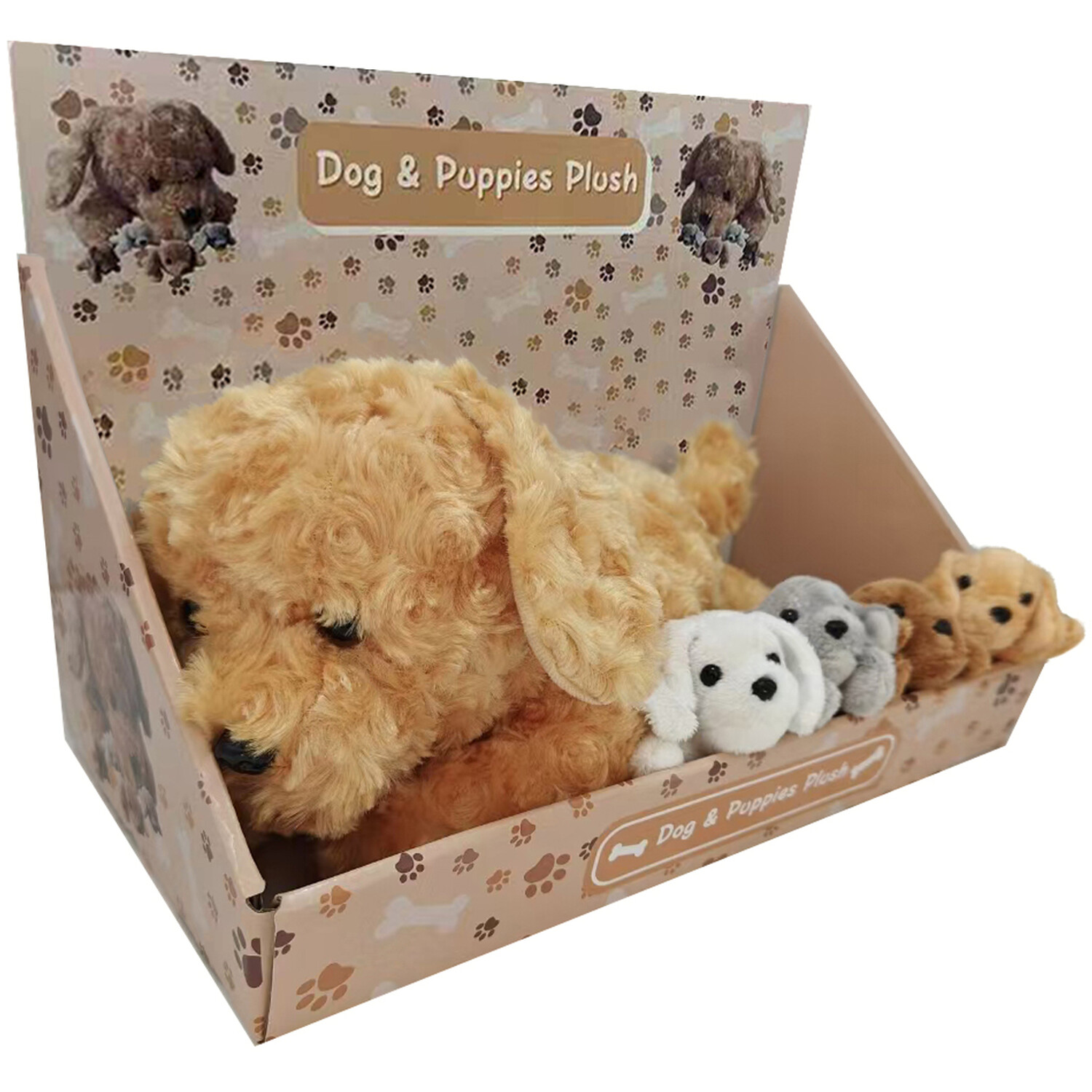 Dog and Puppies Plush
