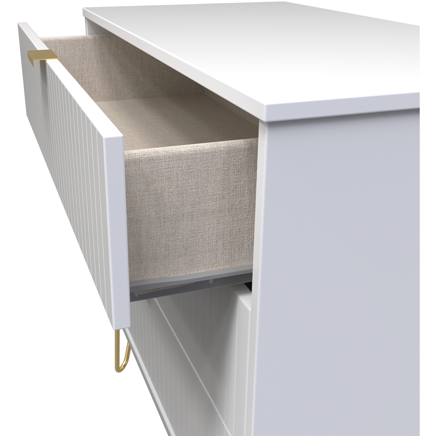Linear Ready Assembled 3 Drawer Chest