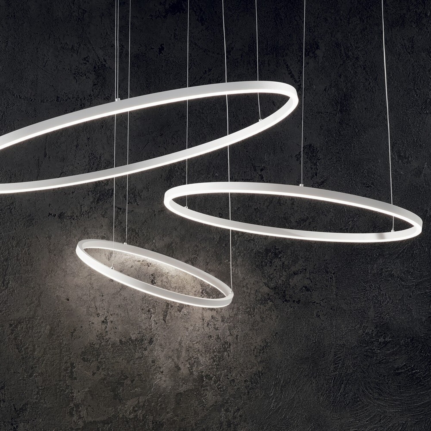 Oracle Integrated LED Circle Ceiling Pendant Lamp 1 Light White 3000K