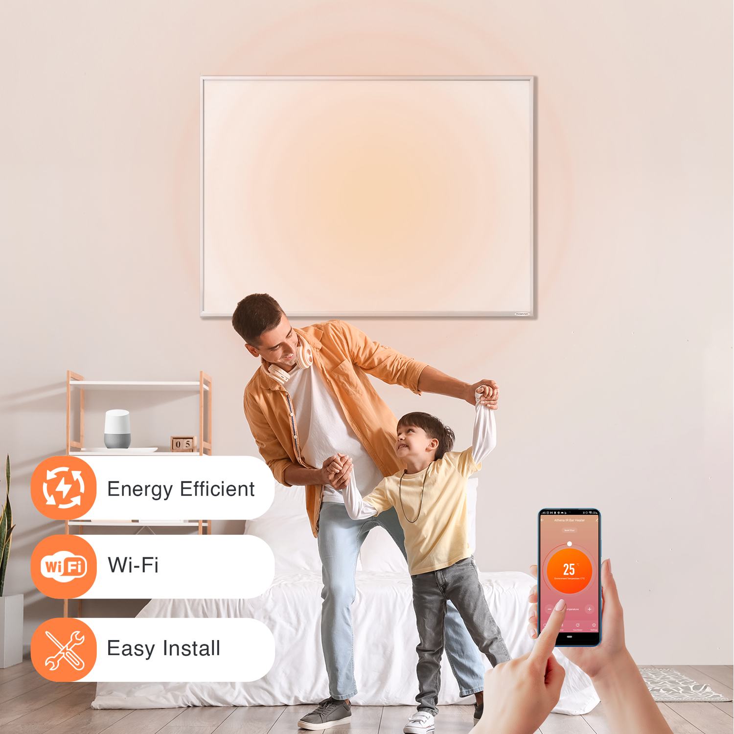 Nexus Wi-Fi Infrared Heating Panel