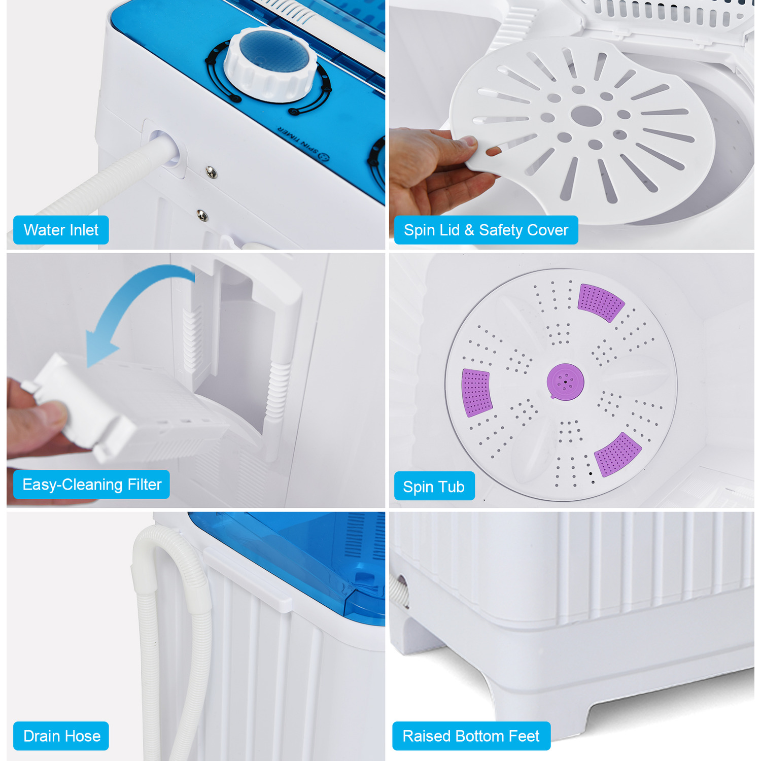 Twin Tube Laundry Washer Washing Machine
