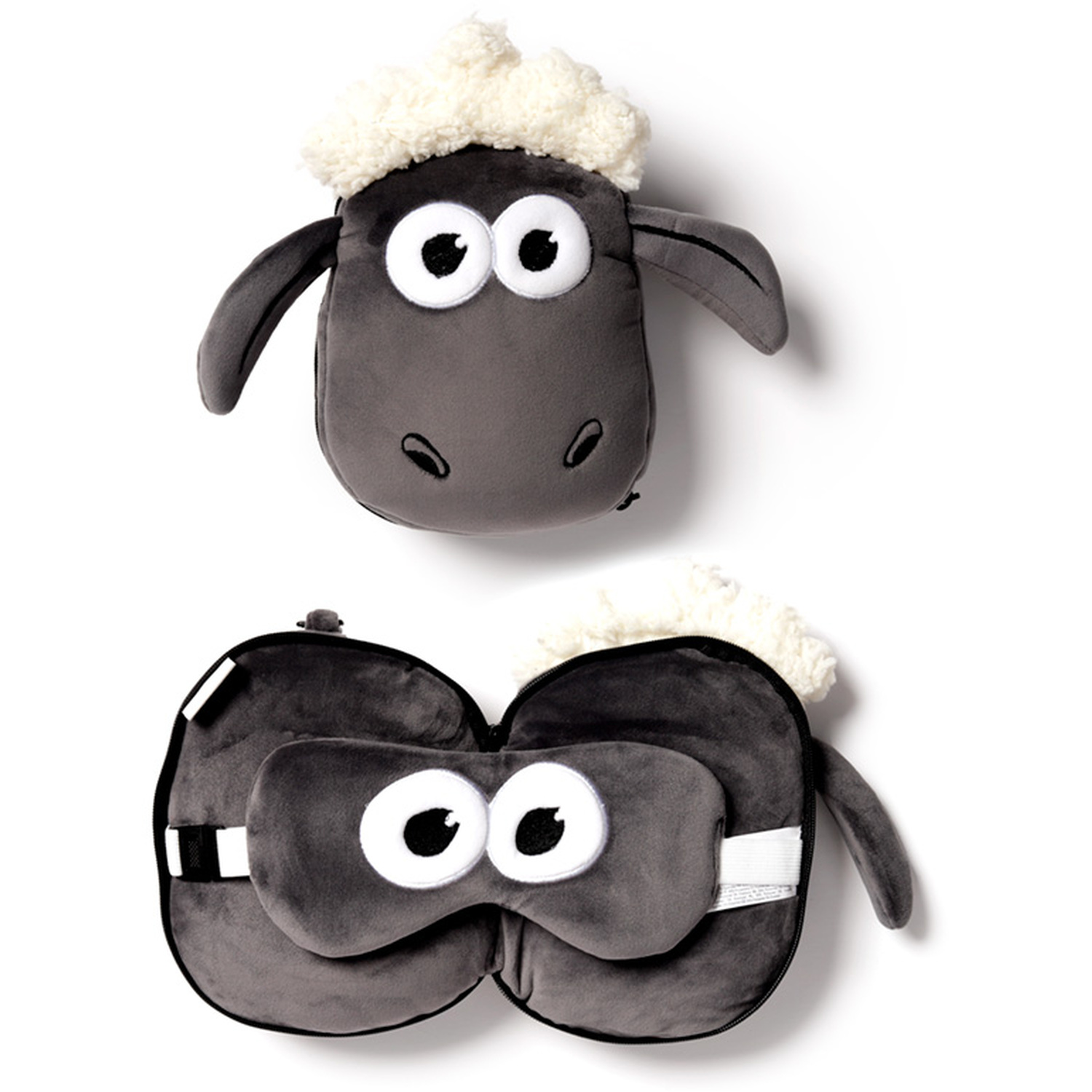 Relaxeazzz Travel Pillow and Eye Mask - Shaun the Sheep
