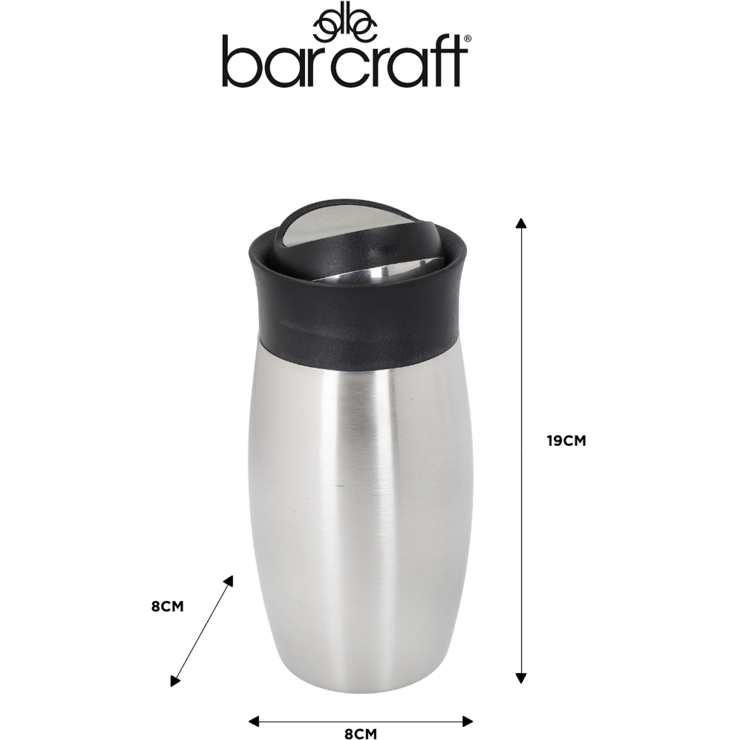 BarCraft Flip Top Cocktail Shaker