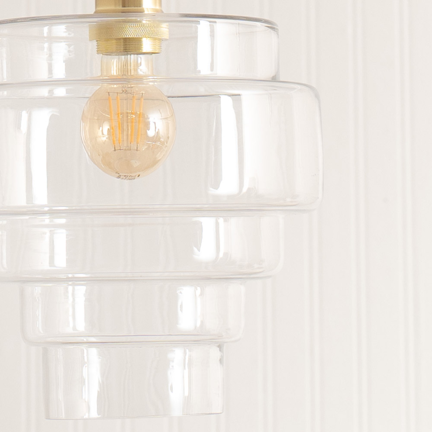 Lane 5 Tier Layered Glass Easy Fit Ceiling Light Shade