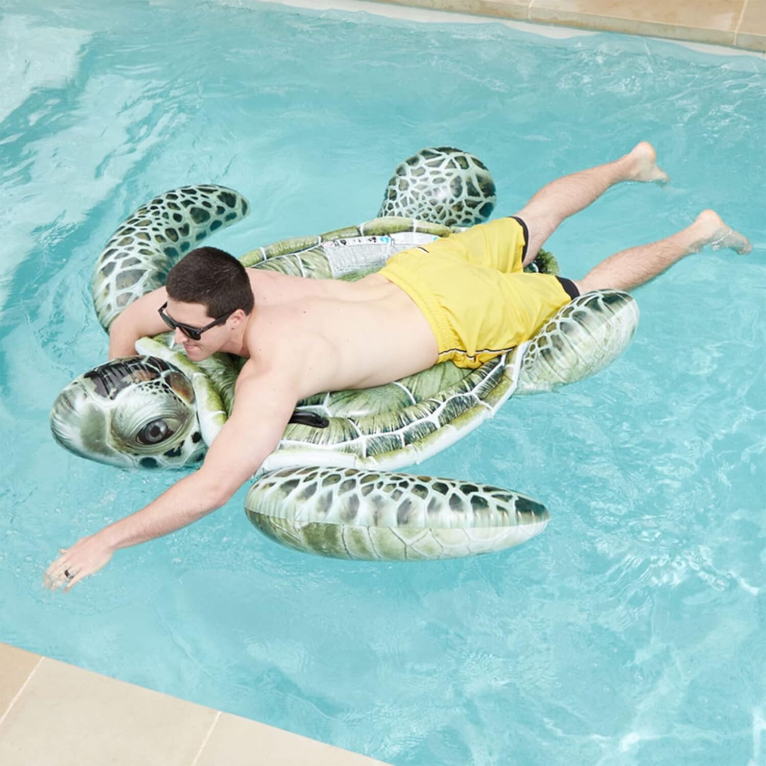 Realistic Sea Turtle Swimming Pool Ride-On
