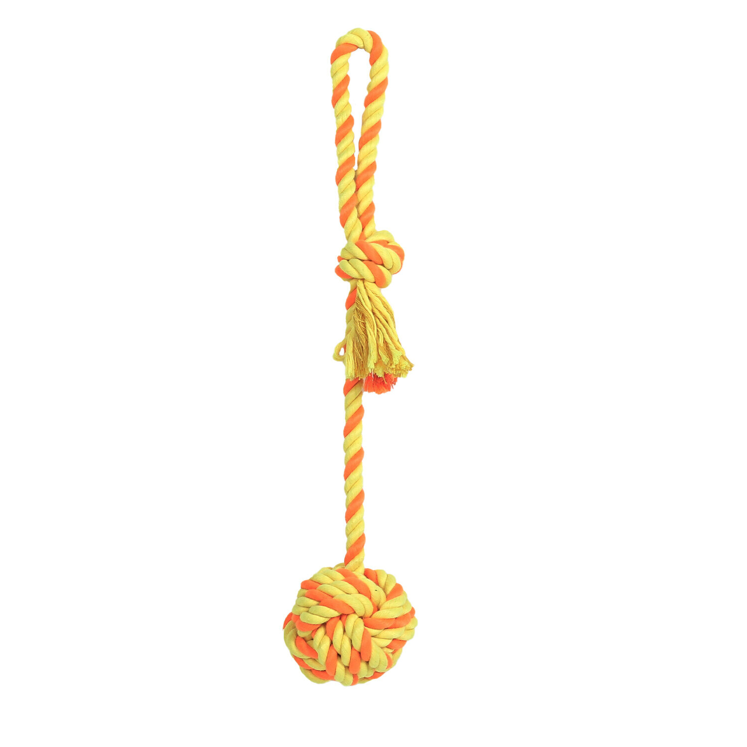 Knotted Ball on a Rope
