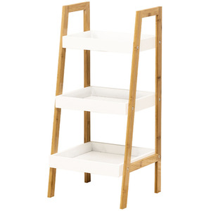 Nordic Freestanding Wooden 3-Tier Ladder Shelf Storage Organizer