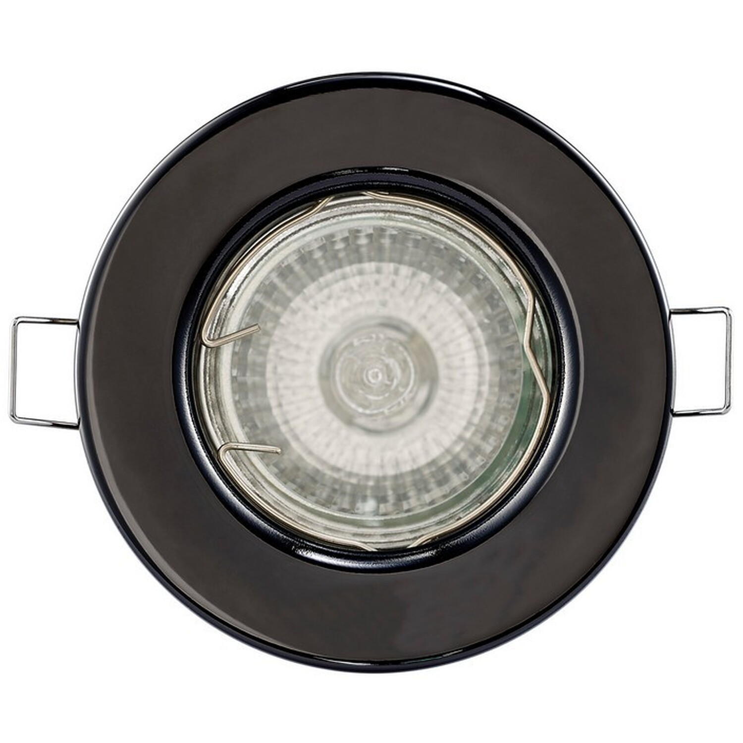 Hudson GU10 Fixed Recessed Downlight Black Chrome (Bulb Not Included)