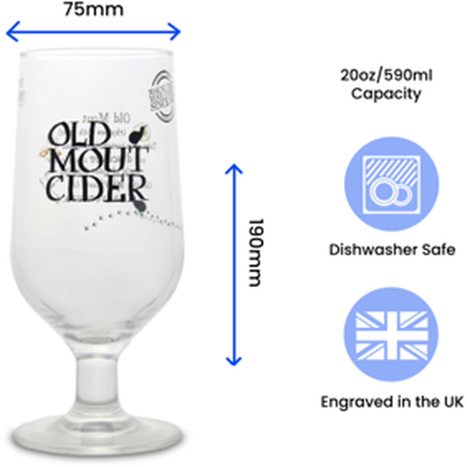 Old Mout Cider Pint Glass