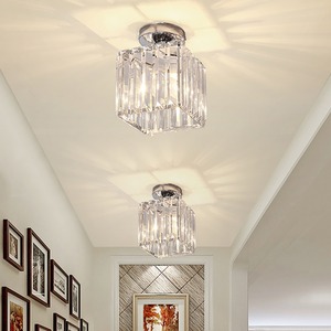 Genuine K9 Crystal Hallway Flush Ceiling Light