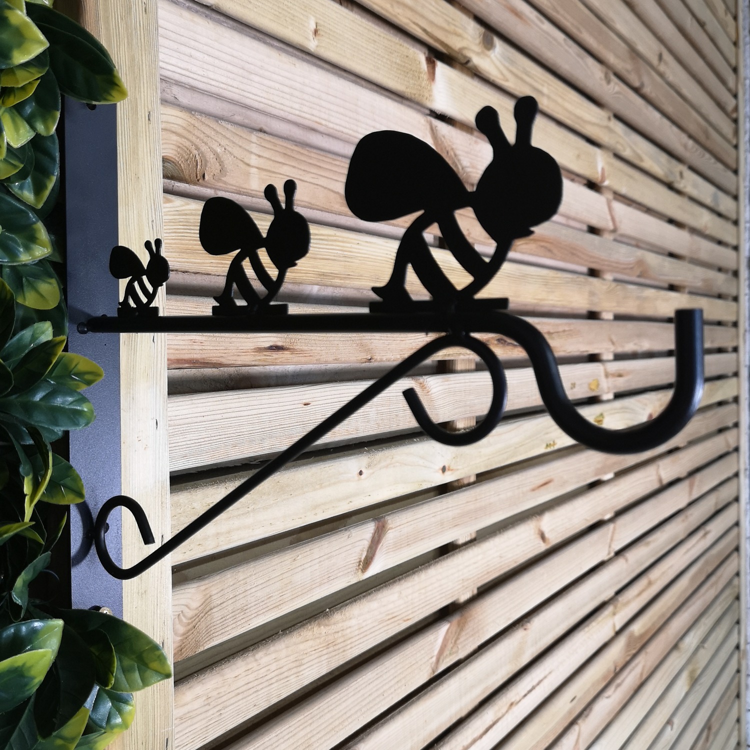 Handcrafted Metal Wall Bee Bracket