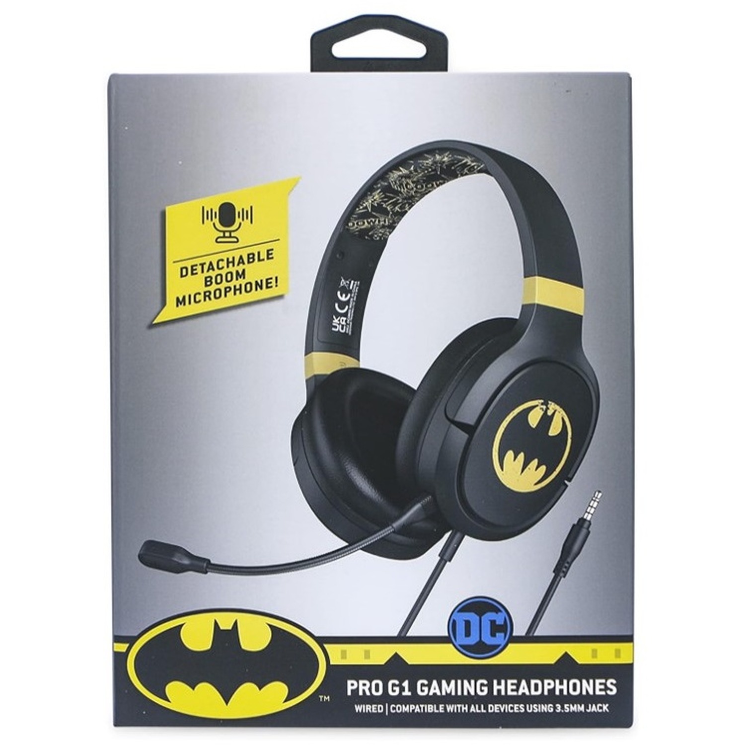 Batman G1 Wired Gaming Headphones With Detachable Microphone