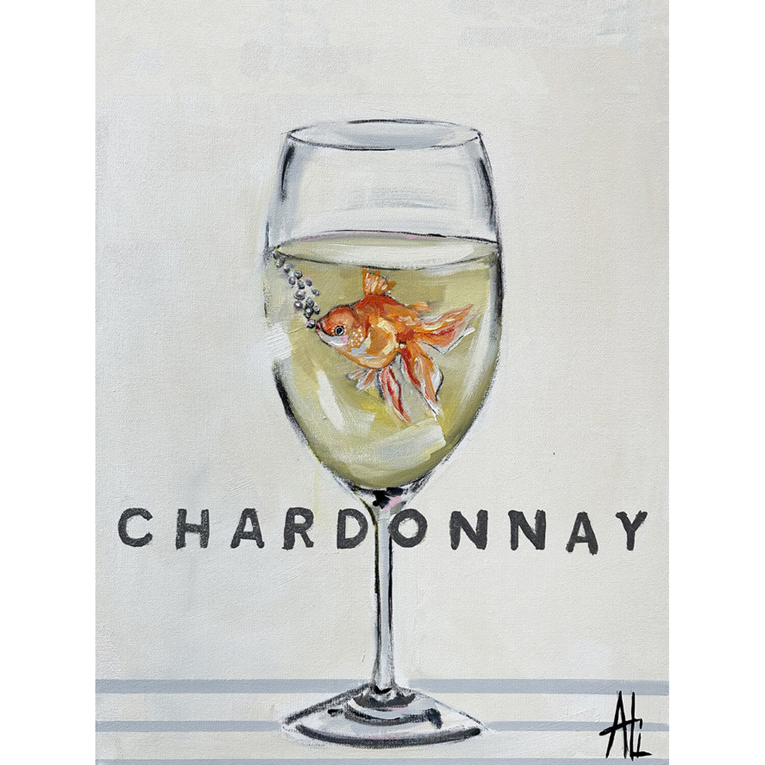 Ali Leja Chardonnay Goldfish Canvas