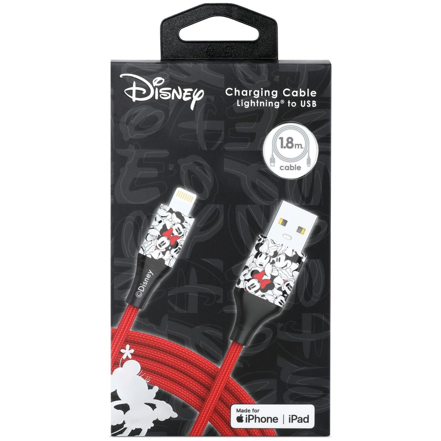 Disney Minnie Mouse USB to Lightning Charging Cable