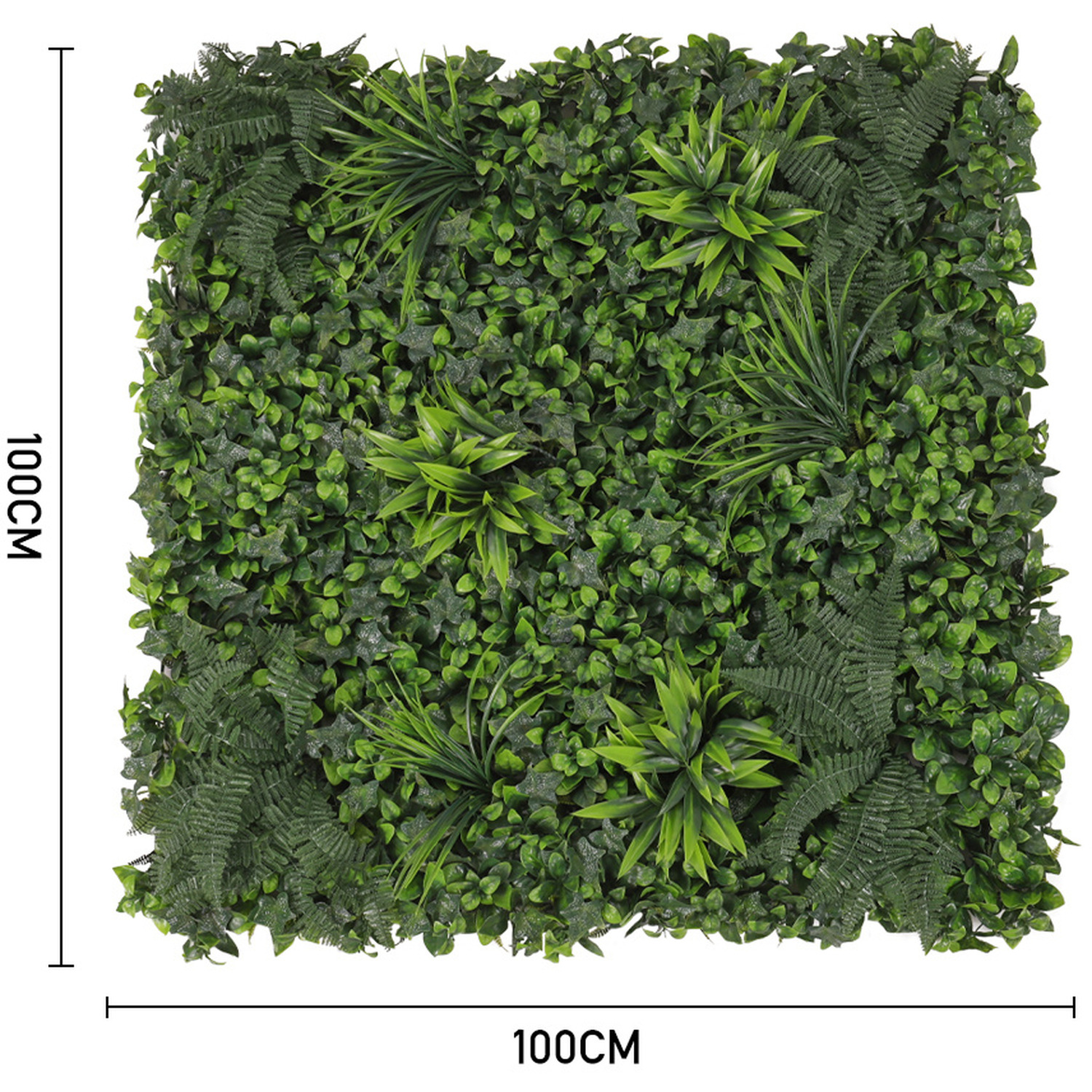 Artificial Assorted Foliage Greenery Wall Panel