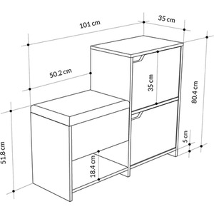 Haven Modern Shoe Bench Storage
