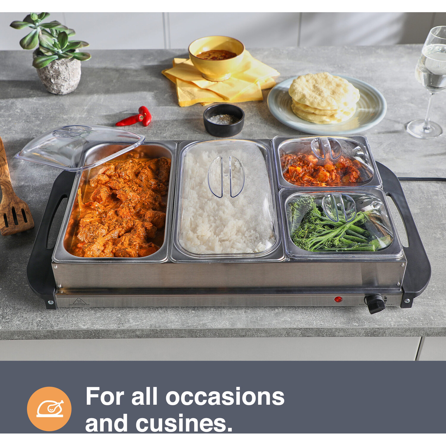 Tabletop Food Warmer for Buffet