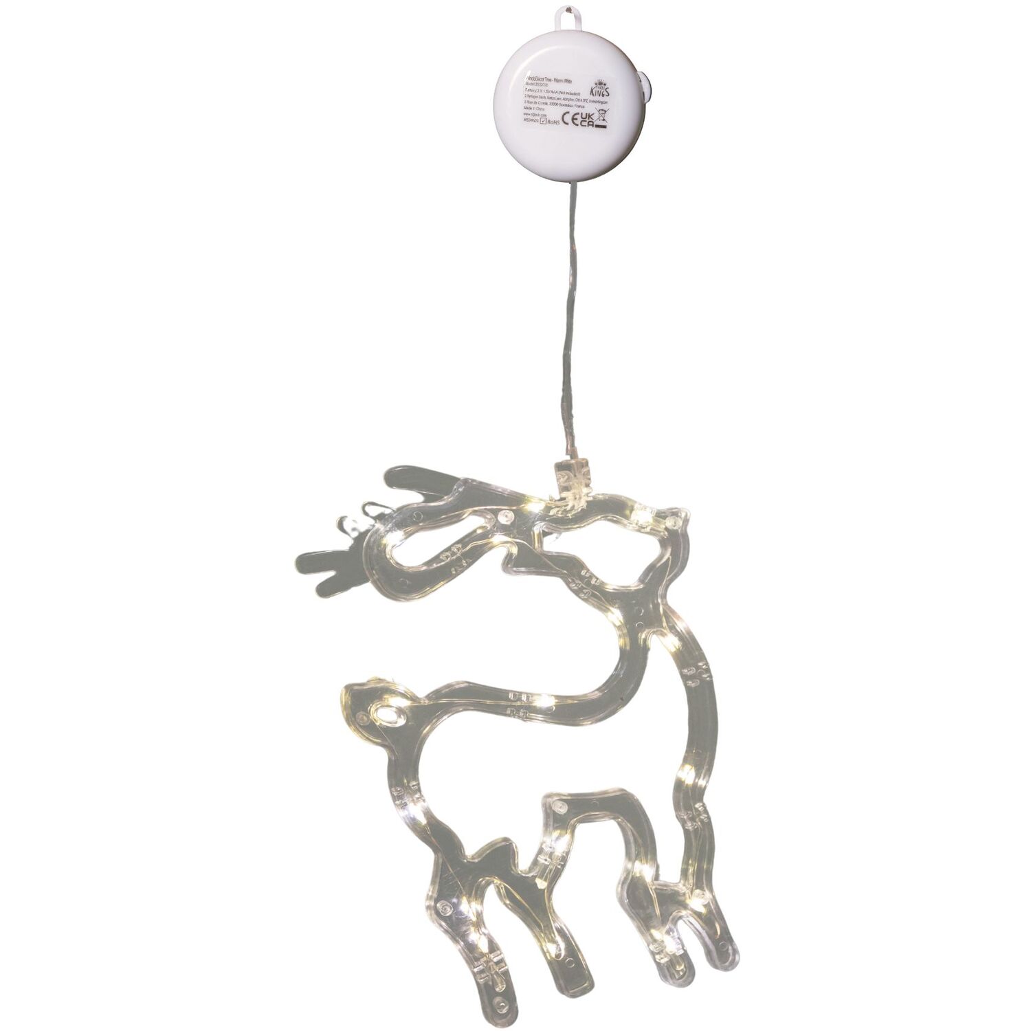 Light up Christmas Reindeer Window Decoration with LEDs
