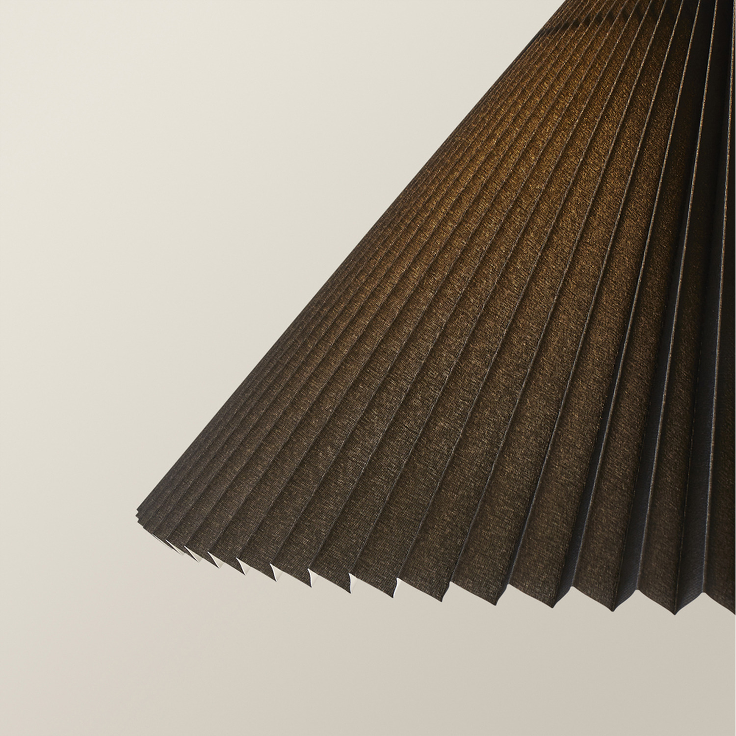Akira Fabric Pleated Triple Drop Ceiling Pendant Light