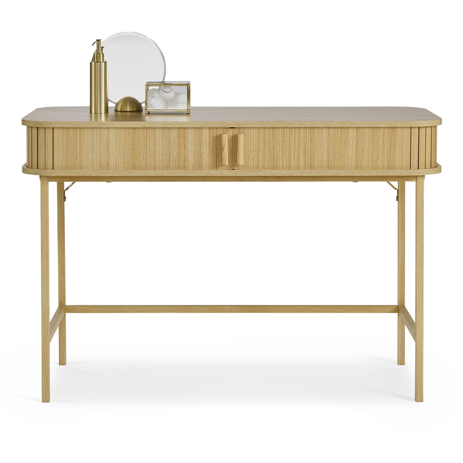 Landos Computer Desk with Tambour Design