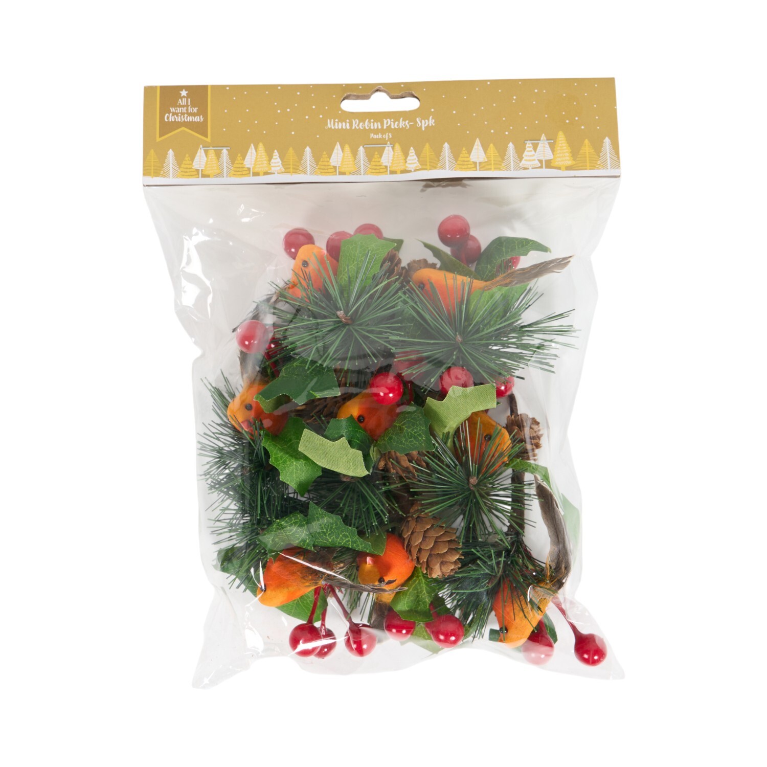 Pack of 8 Mini Robin Picks