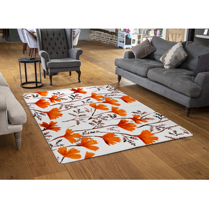 Flowers In Autumn Colours Rug