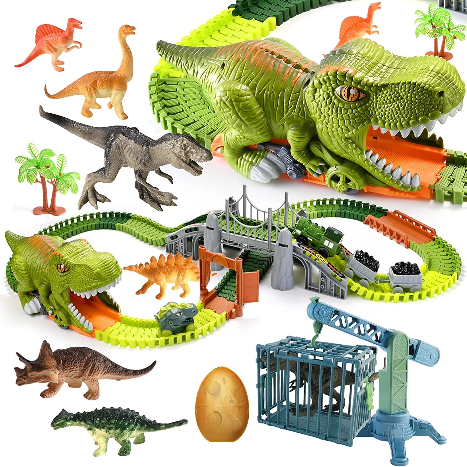Dinosaur Train Track Slot Car Race Track Sets