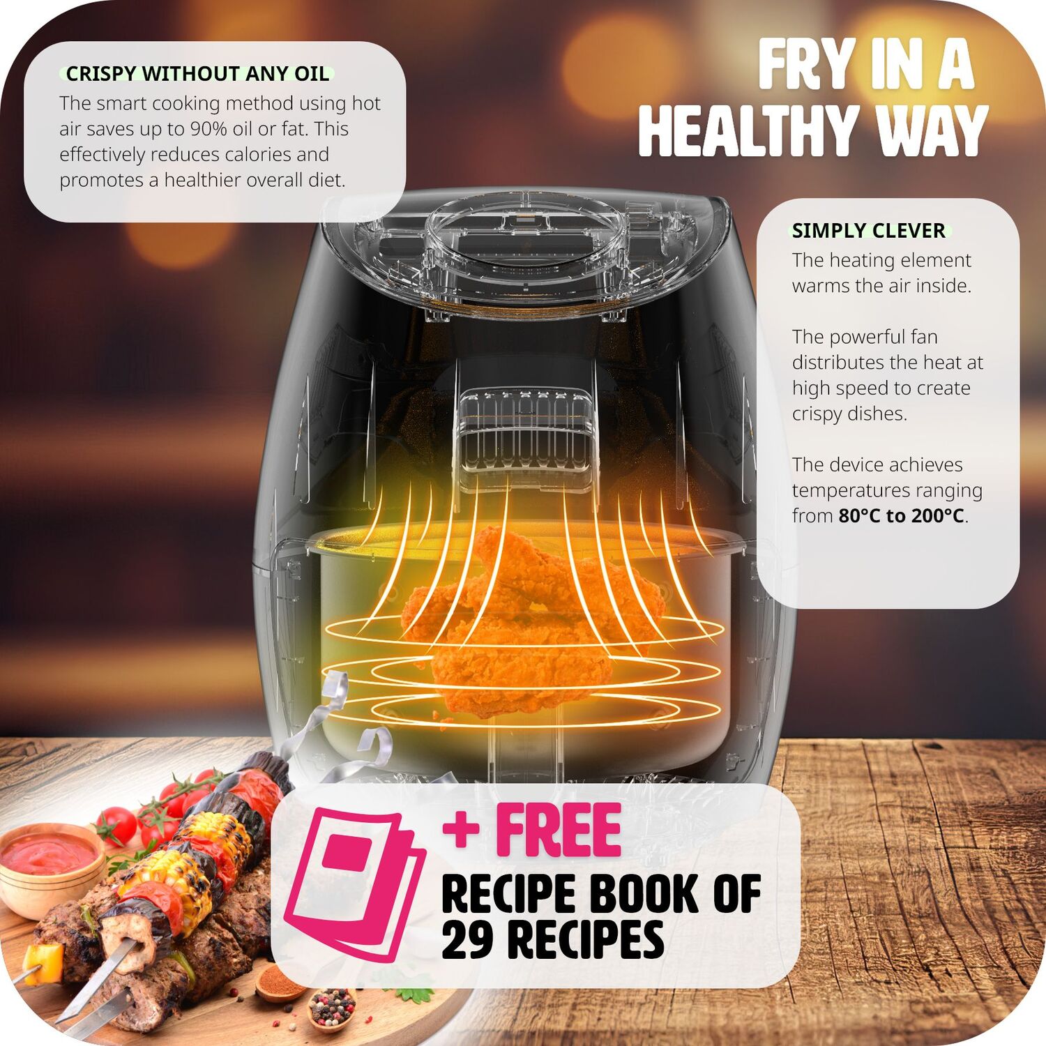 Mitch Air Fryer 3.6 L