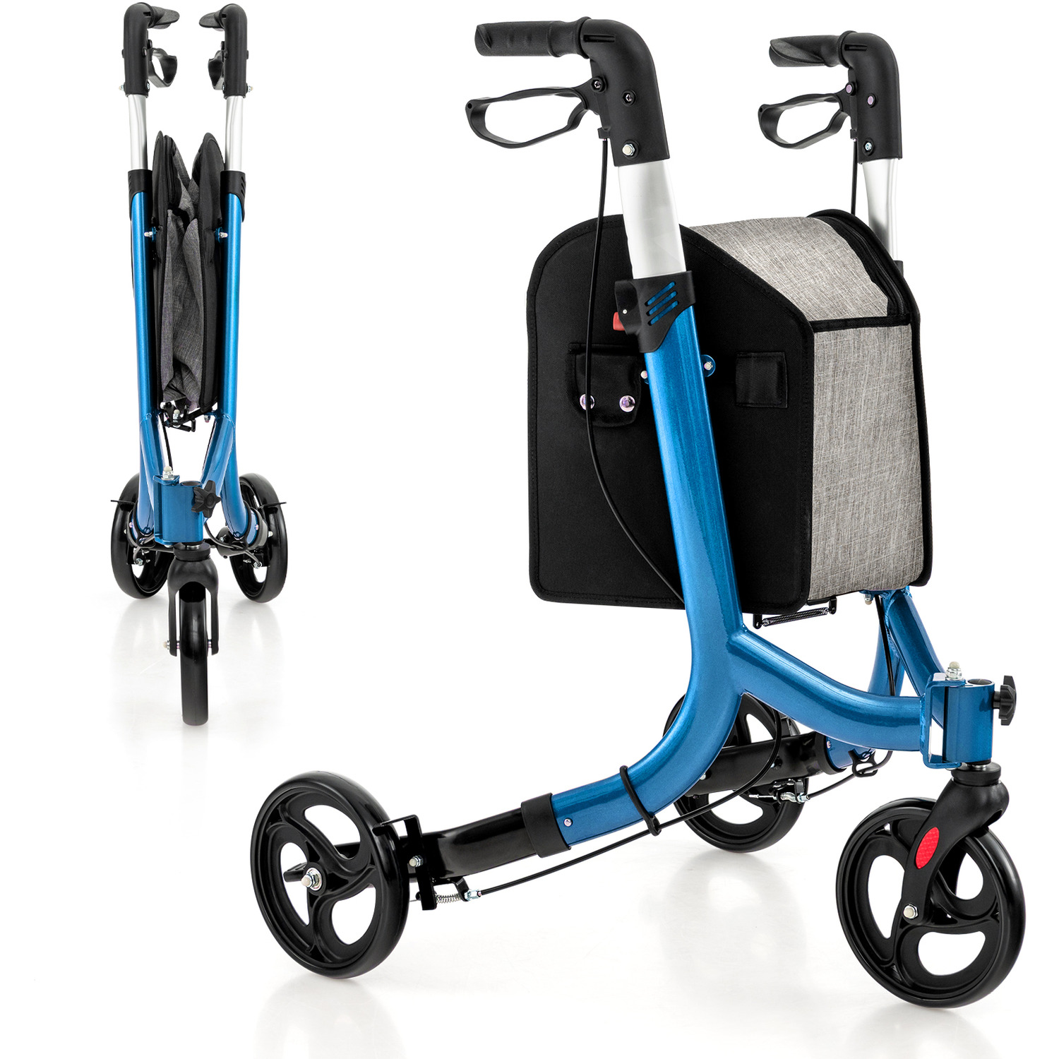 Folding Aluminum Rolling Walker