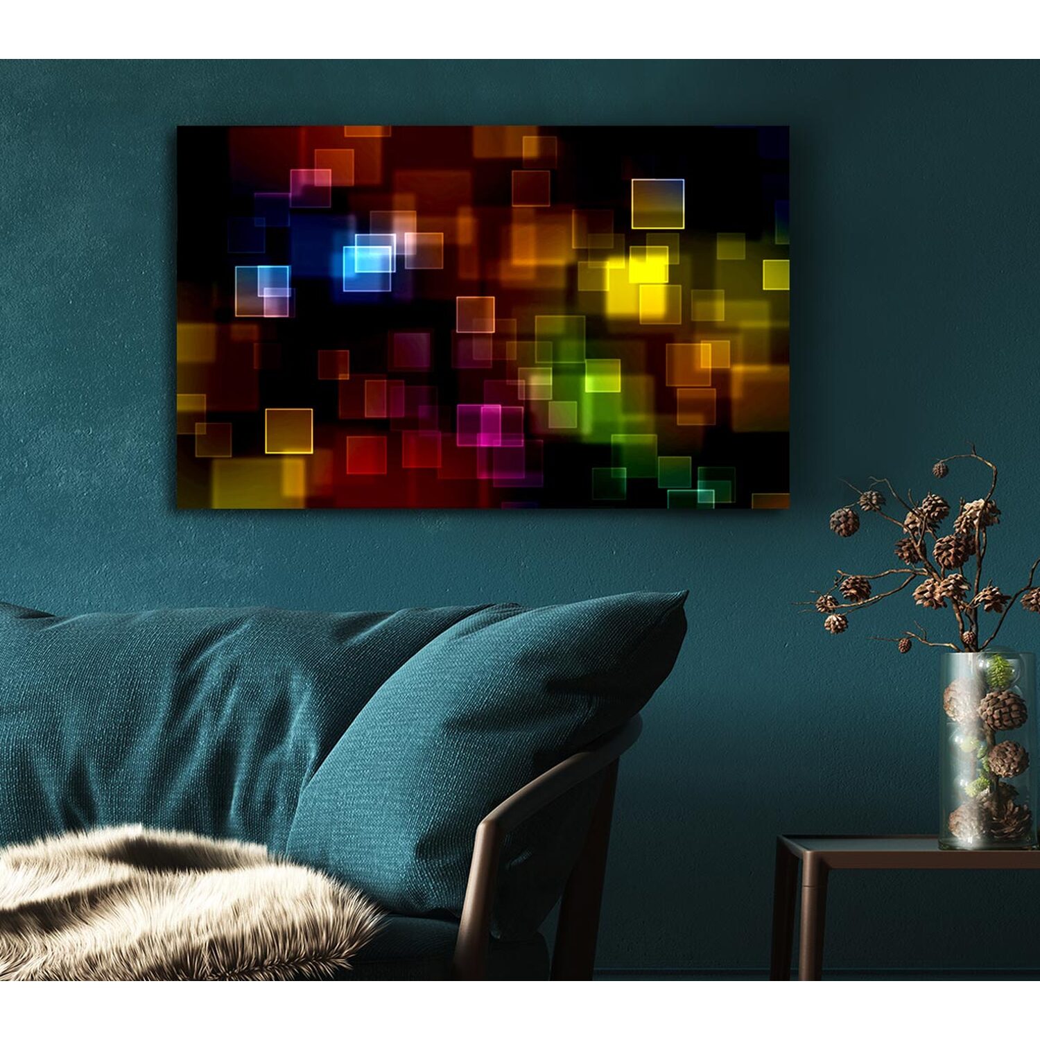 Christmas Haze Canvas Print Wall Art