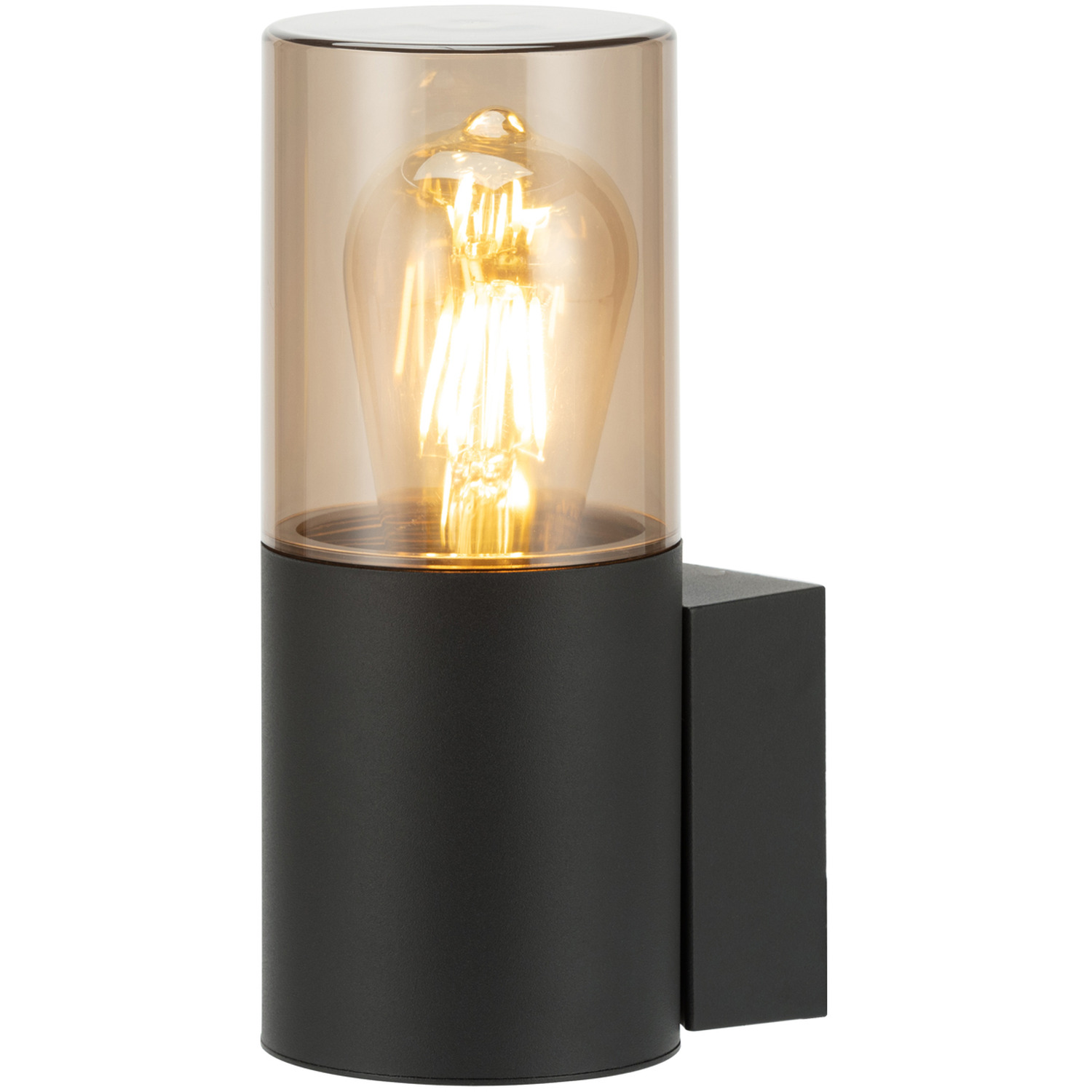 CGC BLUEBELL Black Outdoor Cylinder Wall Light